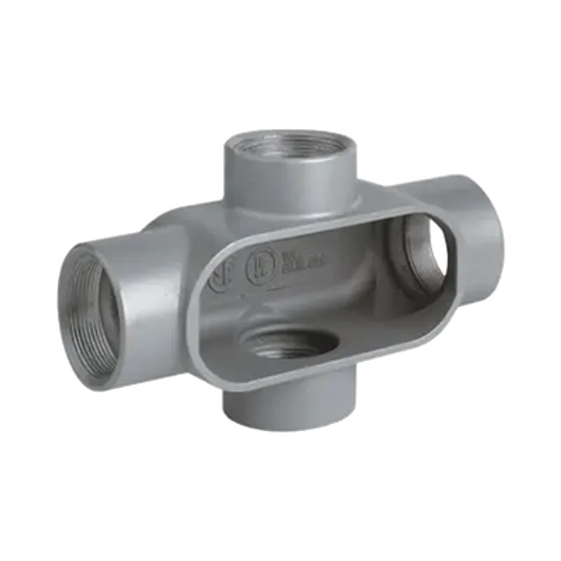 Hubbell killark caja condulet tipo x aluminio 1 1/2"