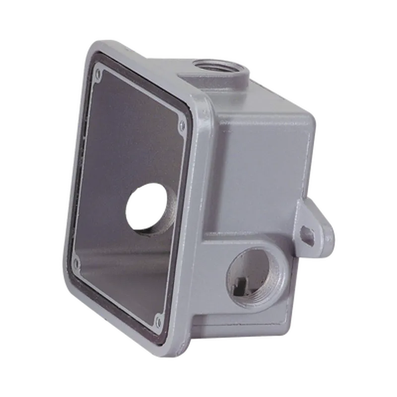 Federal signal caja trasera metálica resistente a la intemperie - gris