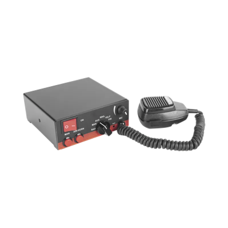 Epcom sirena vehicular 200w con micrófono integrado y switch giratorio