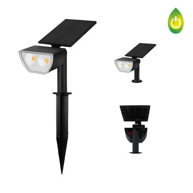 Luminario exterior solar 1.5w 2700k geopower