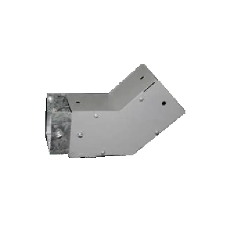 Alcodm codo universal de ducto gris 10x10 45º