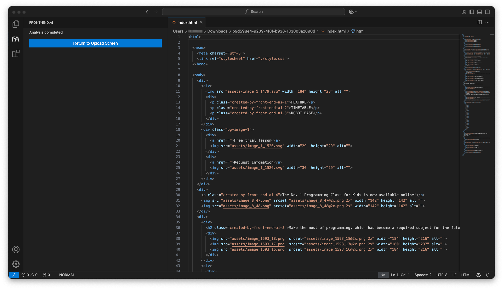 FRONT-END.AI for VSCode - Visual Studio Marketplace