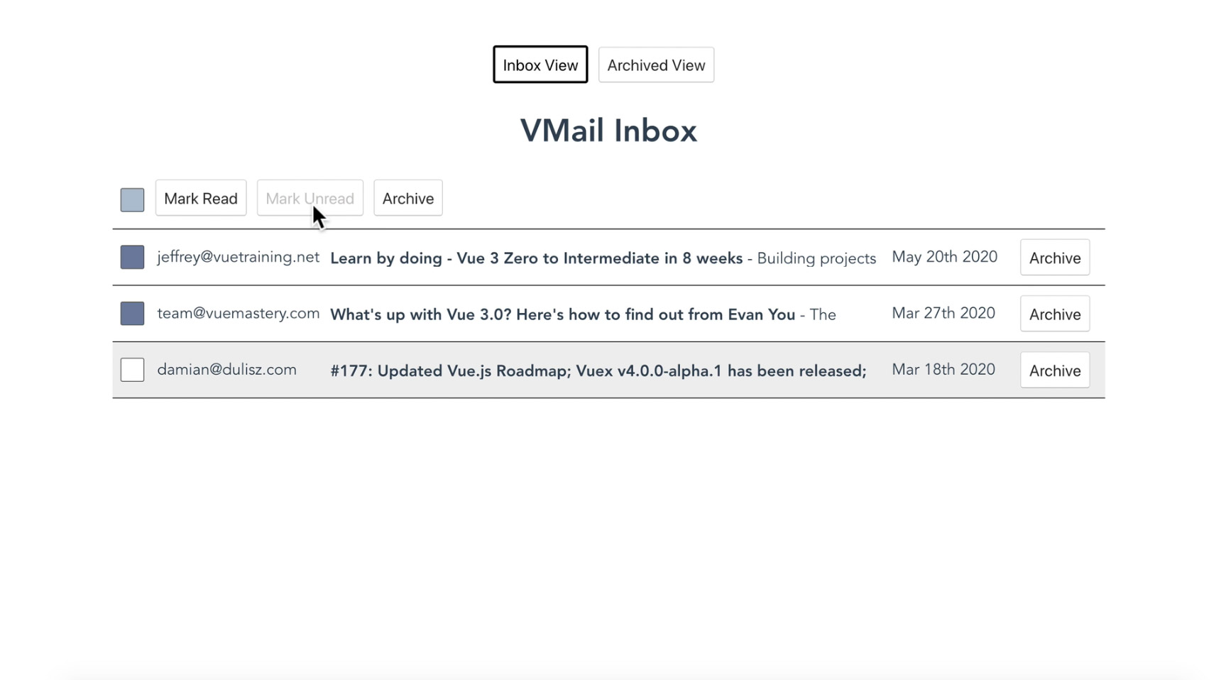 Tour the Project - Build a Gmail Clone with Vue 3 | Vue Mastery Tour the Project - Build a Gmail Clone with Vue 3 | Vue Mastery