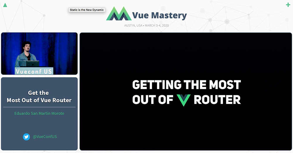 Get the Most Out of Vue Router - VueConf US 2020 | Vue Mastery Get the Most Out of Vue Router - VueConf US 2020 | Vue Mastery