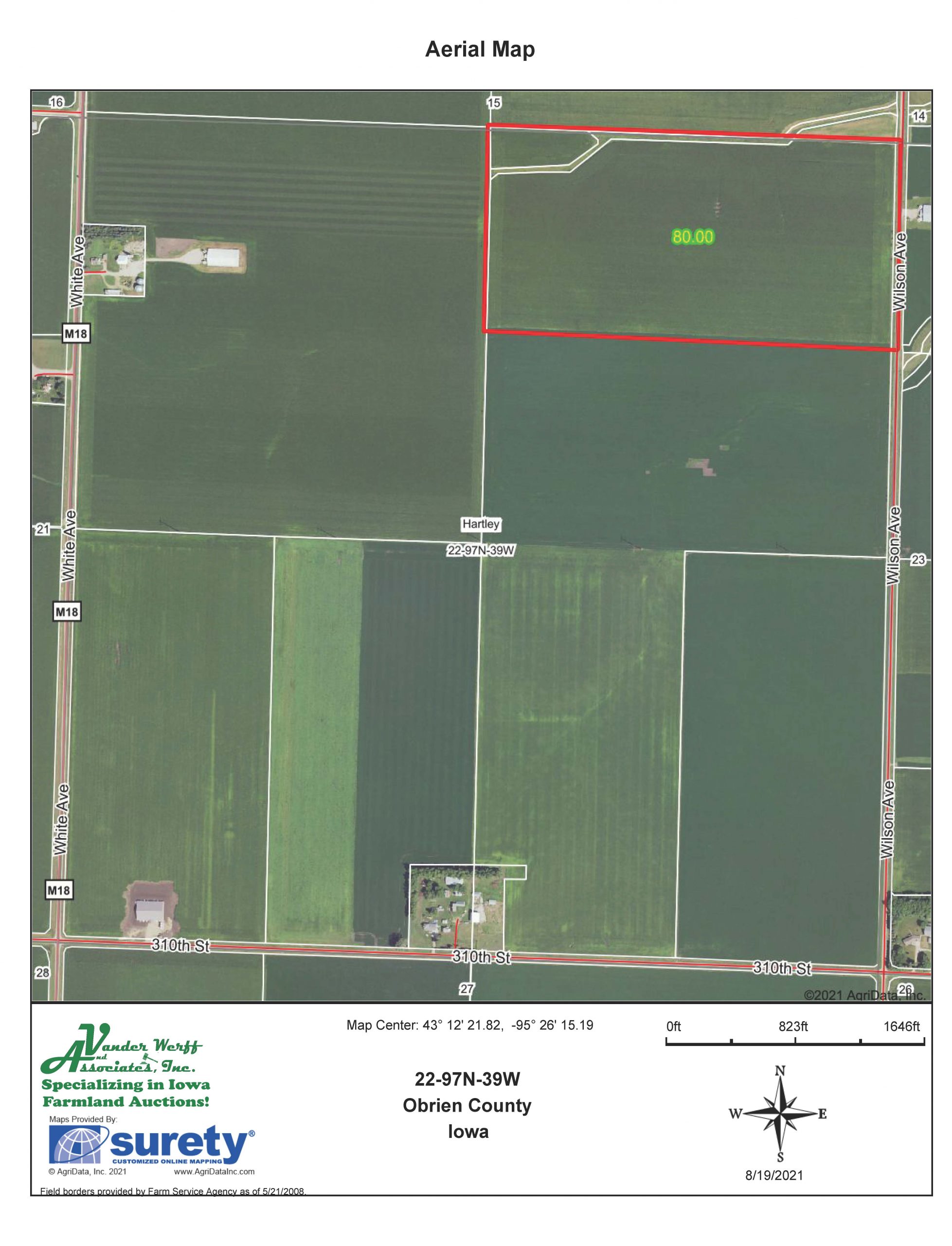 80 +/- acres in O'Brien Co @ Live & Online Auction - Oct 1 - Vander ...