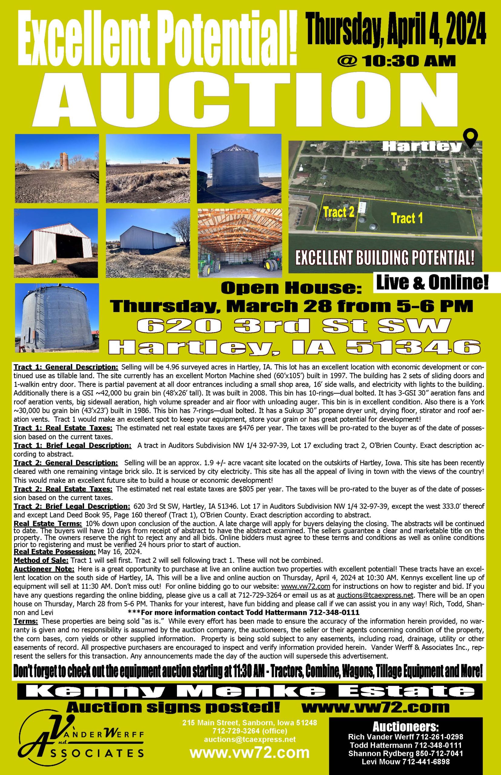 Auctions Listing – Vander Werff & Associates, Inc.