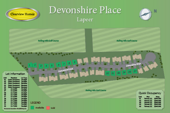 Devonshire Place New Construction Homes | Clearview Homes