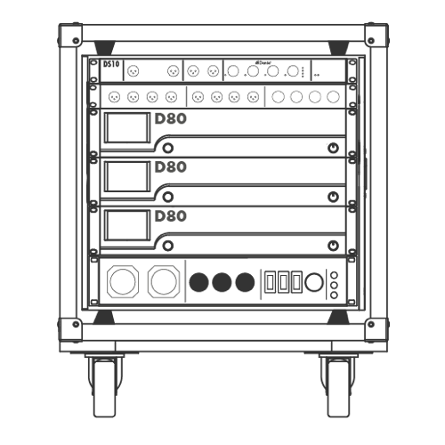 d&b D80 Touring rack Assembly with DS10 - d&b audiotechnik from SFL