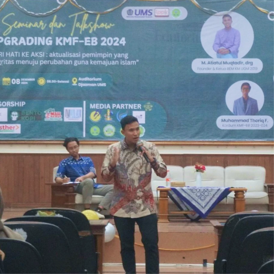 Seminar dan Talkshow KMF-EB UMS, Wujudkan Pemimpin Berintegritas di Era ...