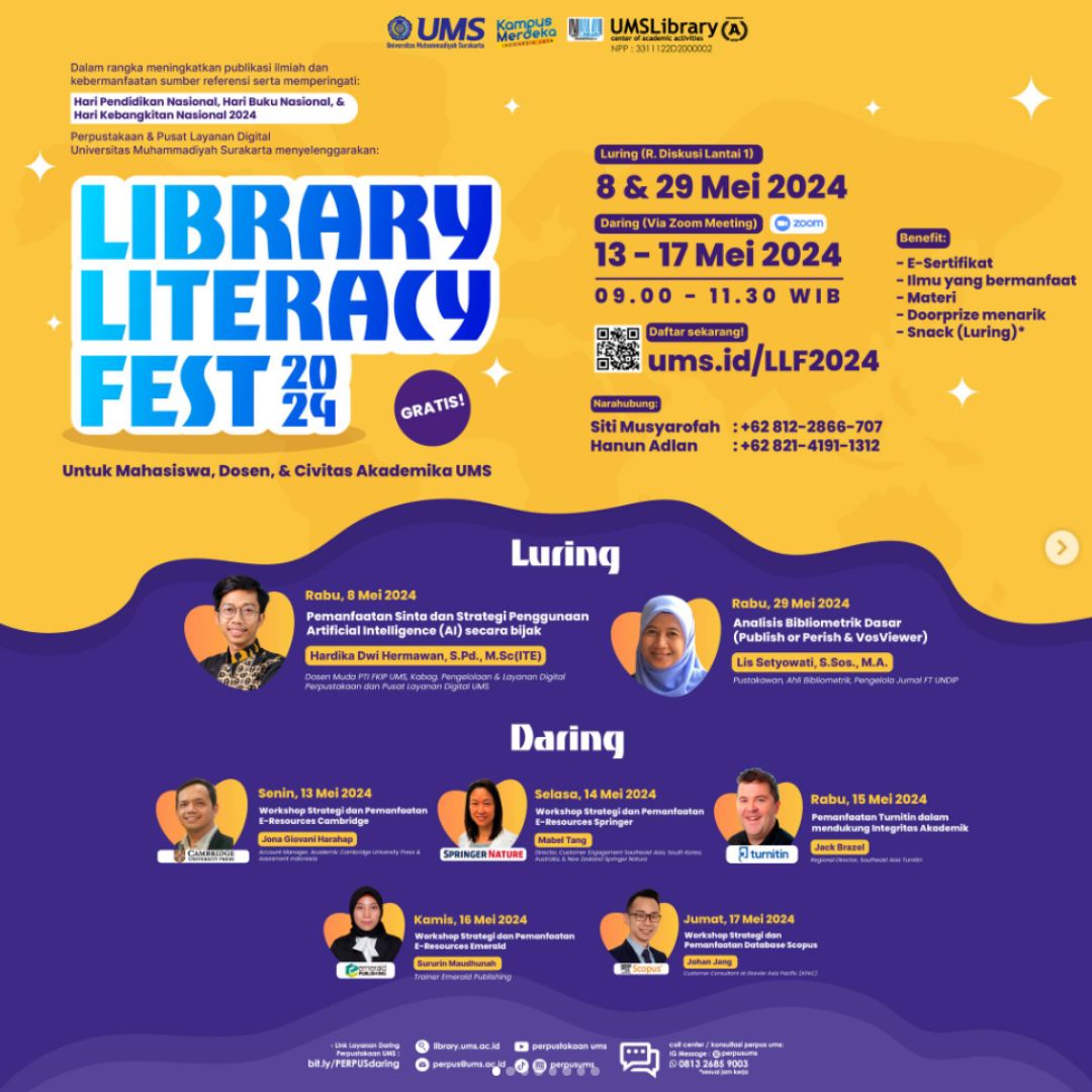 Library Literacy Fest 2024 | Universitas Muhammadiyah Surakarta