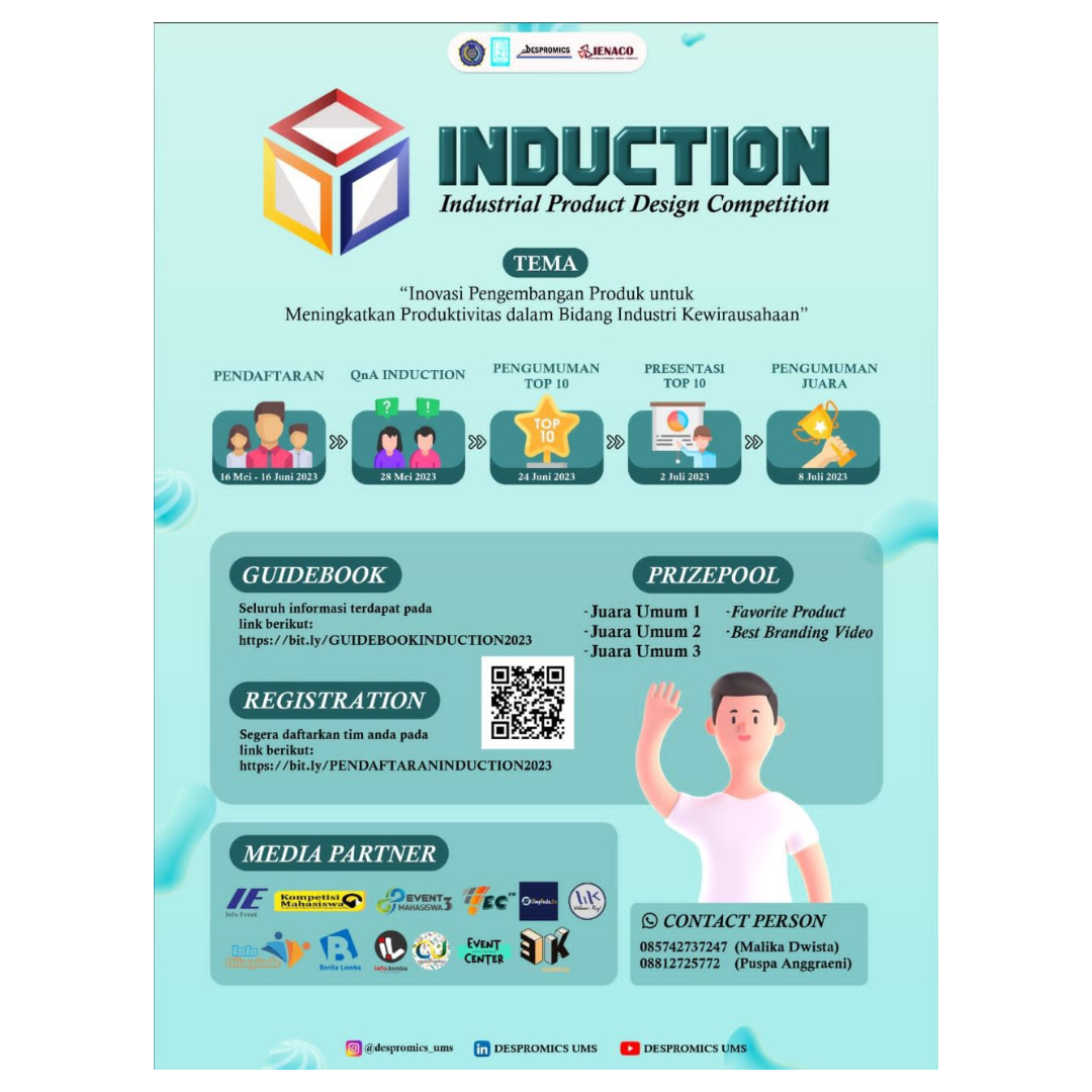 Pendaftaran Industrial Product Design Competition (INDUCTION) 2023 | Universitas Muhammadiyah ...