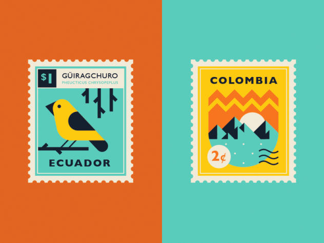 40 Creative Postage Stamps for Your Inspiration – Web Design Ledger