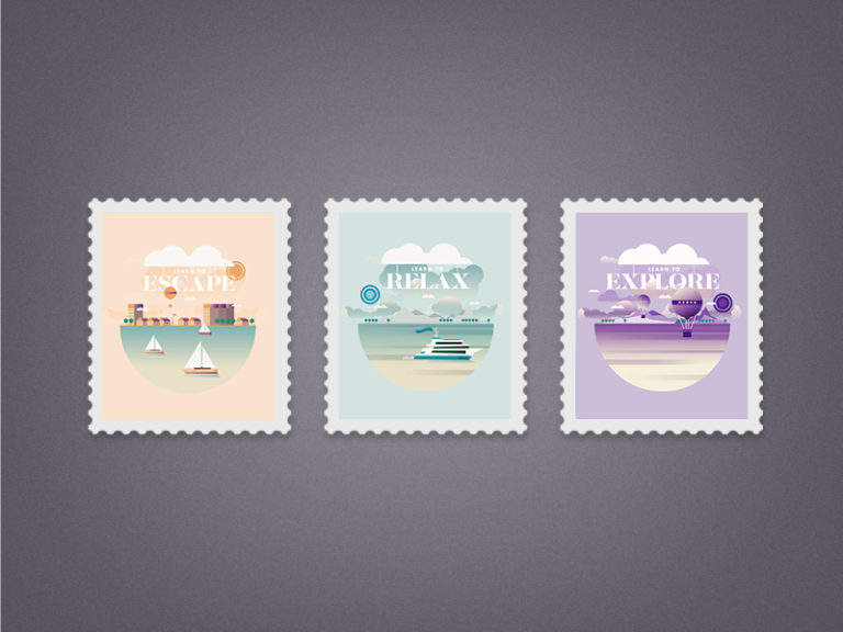 40 Creative Postage Stamps for Your Inspiration – Web Design Ledger