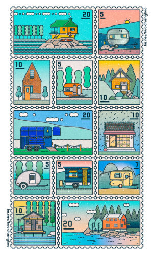 40 Creative Postage Stamps for Your Inspiration – Web Design Ledger