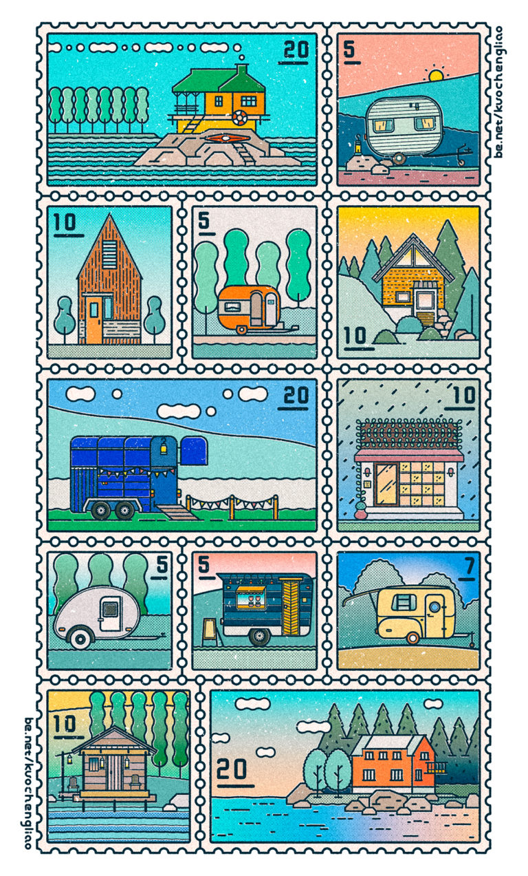 40 Creative Postage Stamps for Your Inspiration – Web Design Ledger