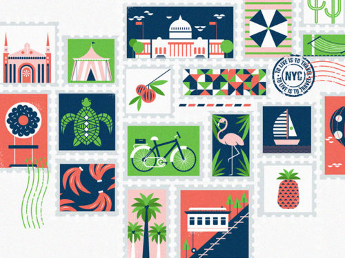 40 Creative Postage Stamps for Your Inspiration - Web Design Ledger