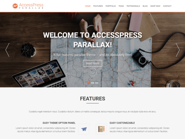 access-press-parallax-theme – Web Design Ledger