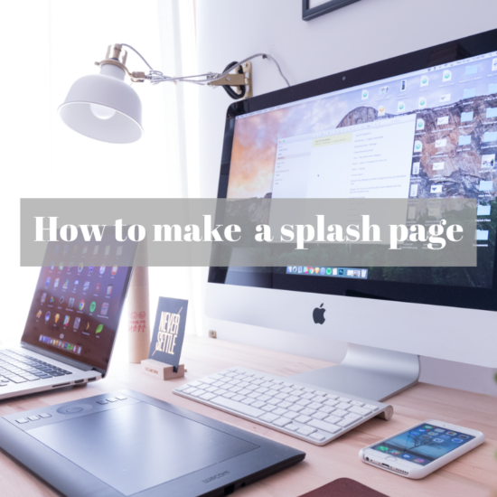 How to make a splash page – Web Design Ledger