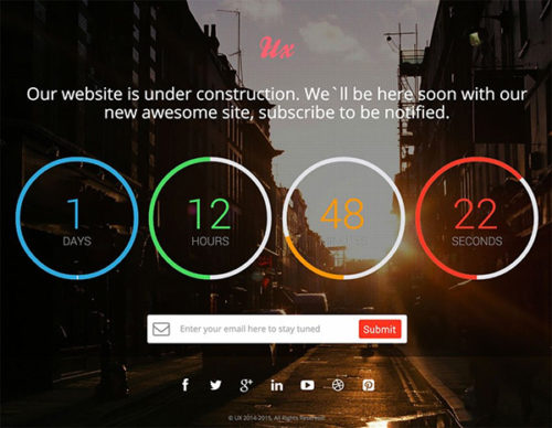 Top 15+ Free Website Under Construction, Coming Soon Templates – Web ...