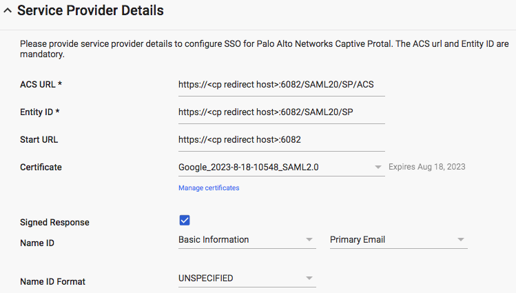 Google Cloud Identity as SAML IDP for Palo Alto Networks – BitBodyguard.com