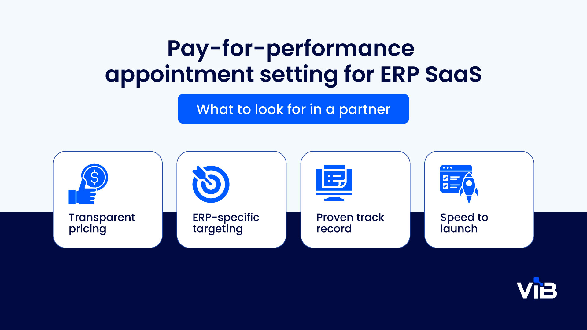 Pay-for-performance appointment setting for ERP SaaS | ViB