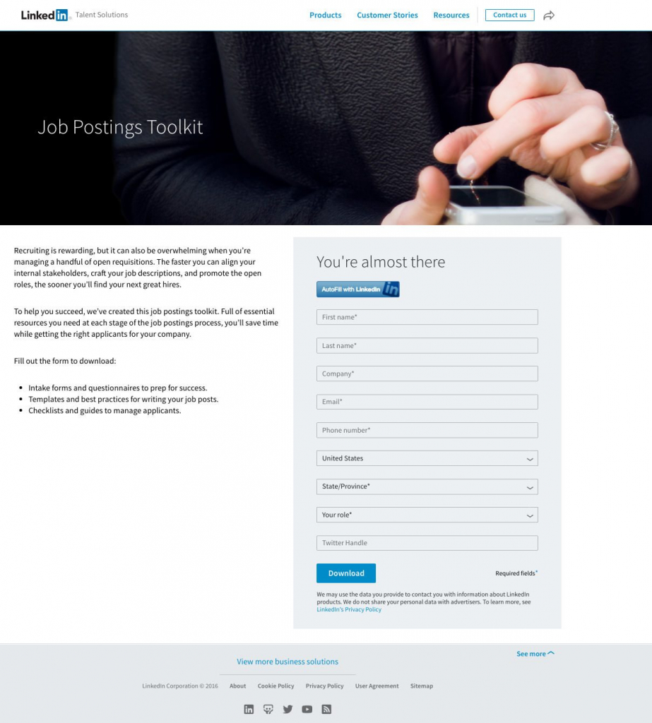 12 Ways That LinkedIn Uses Landing Pages to Generate Leads