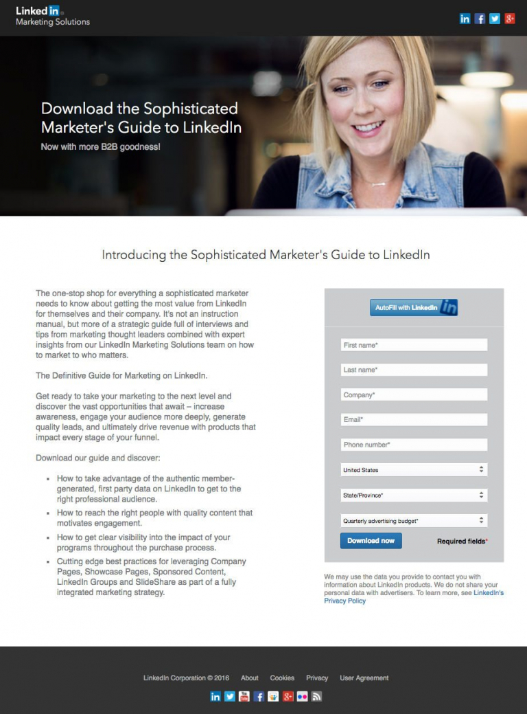 12 Ways That LinkedIn Uses Landing Pages to Generate Leads