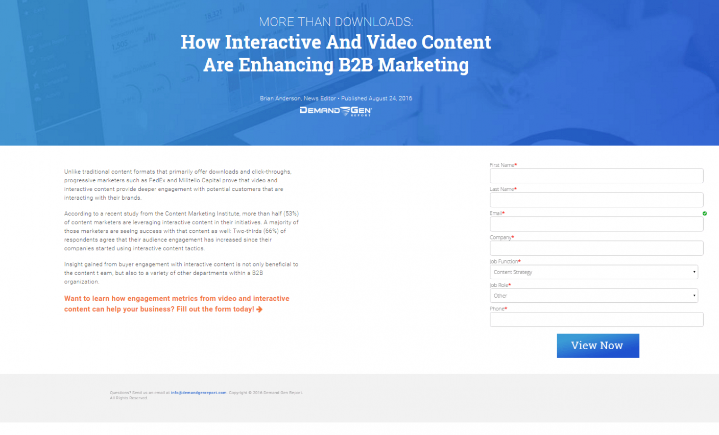 20 Email Landing Page Examples That Convince Users to Act