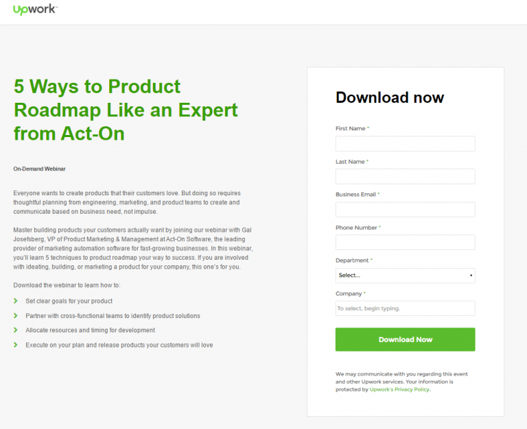 20 Email Landing Pages That Convince Users to Act