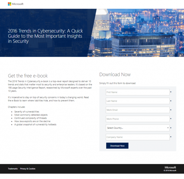 Ebook Landing Page Examples Used by Today’s Best Brands
