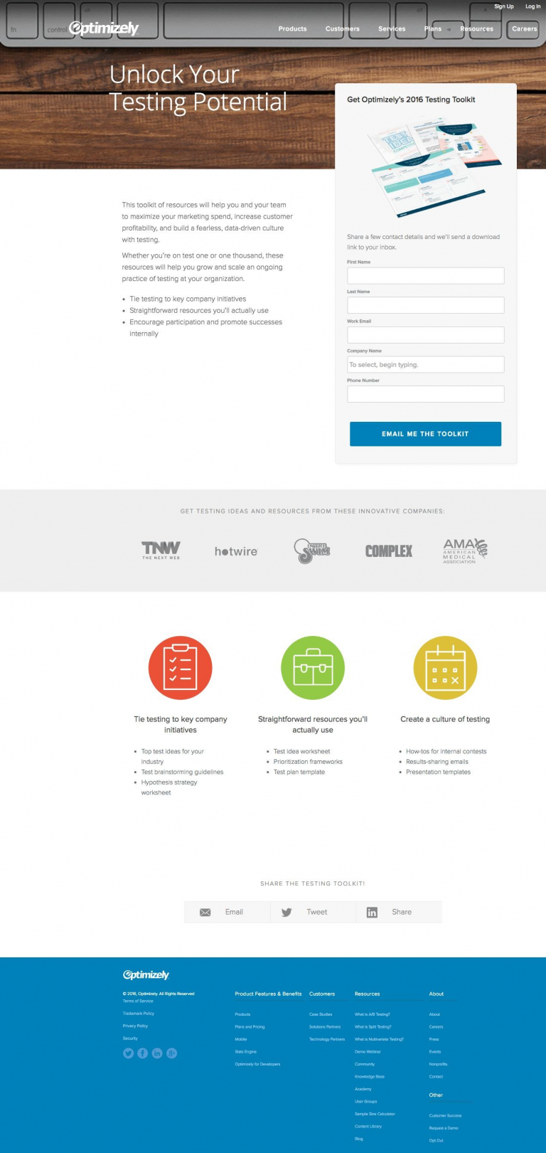6 Optimizely Landing Pages to Model Your Next Page After