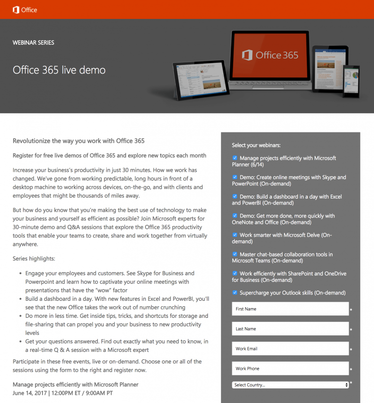 10 Microsoft Landing Pages to Inspire Your Next Design That Persuade ...