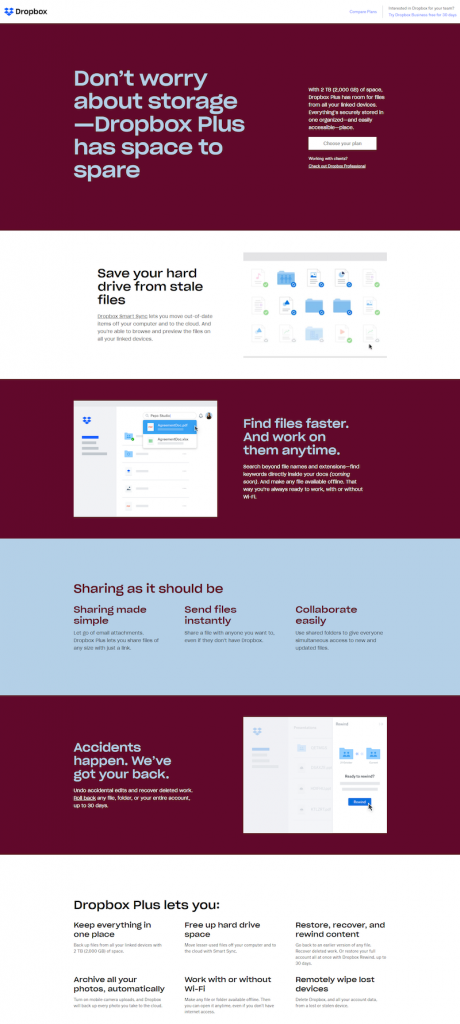 Look How Dropbox Uses Segmented Ads & Post-Click Experiences (Examples)