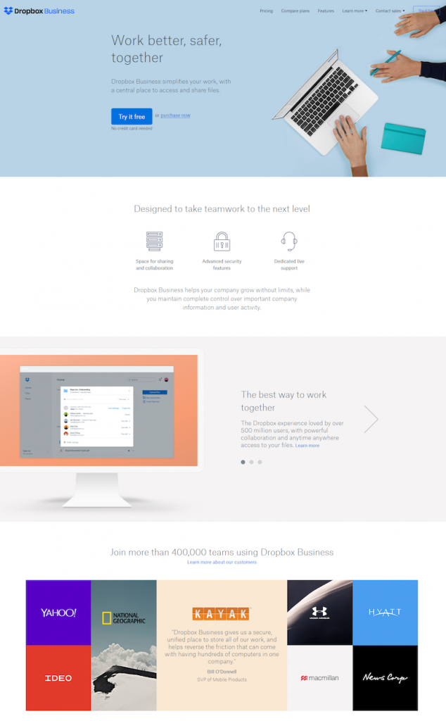 Look How Dropbox Uses Segmented Ads & Post-Click Experiences (Examples)