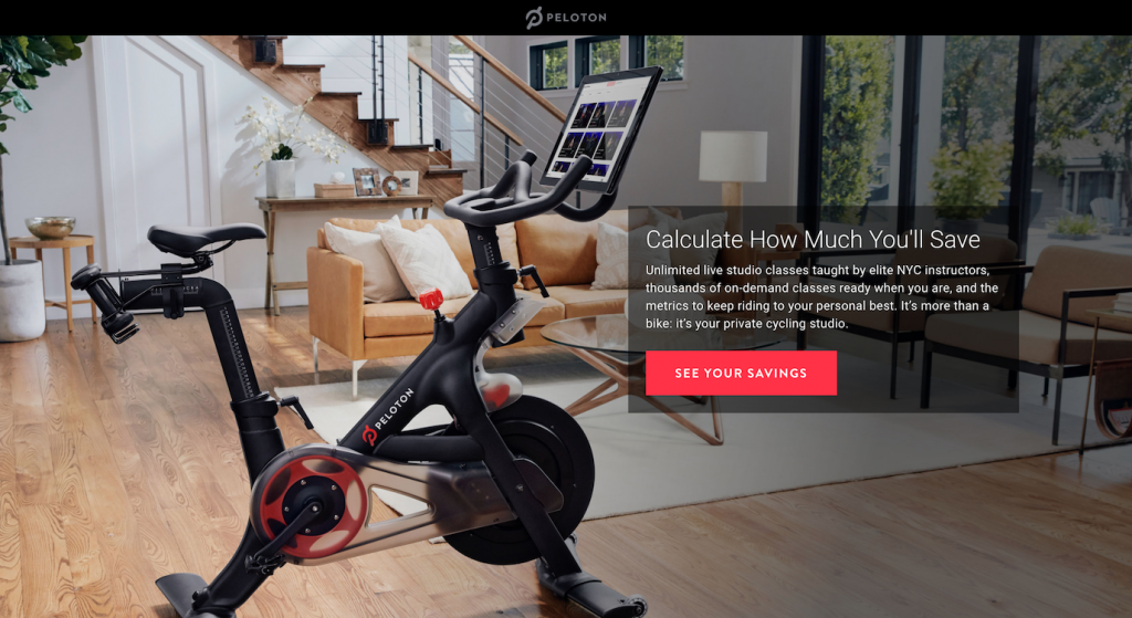 See How Peloton Uses Segmented Ads & Post-Click Experiences for Their ...