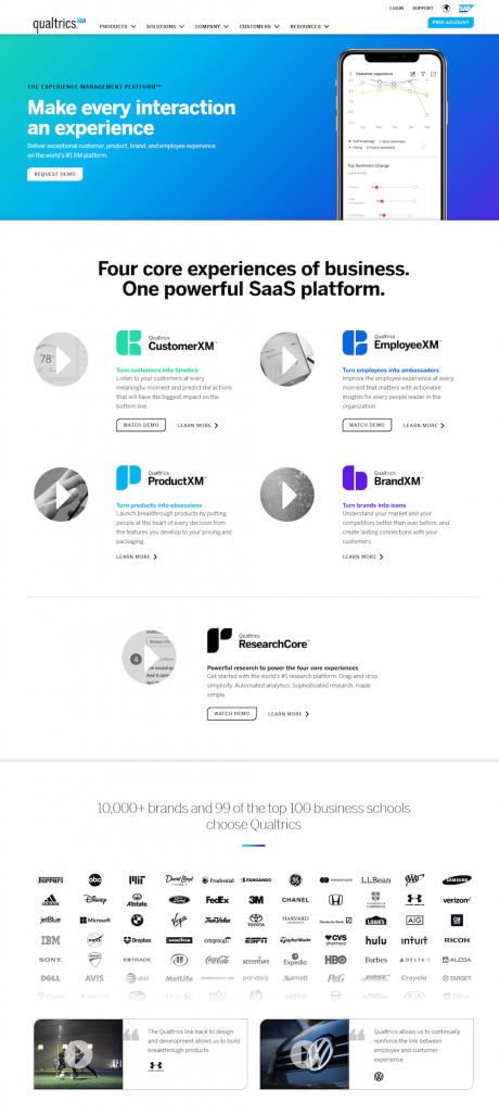 How Qualtrics Uses Segmented Ads with Post-Click Experiences (4 Examples)
