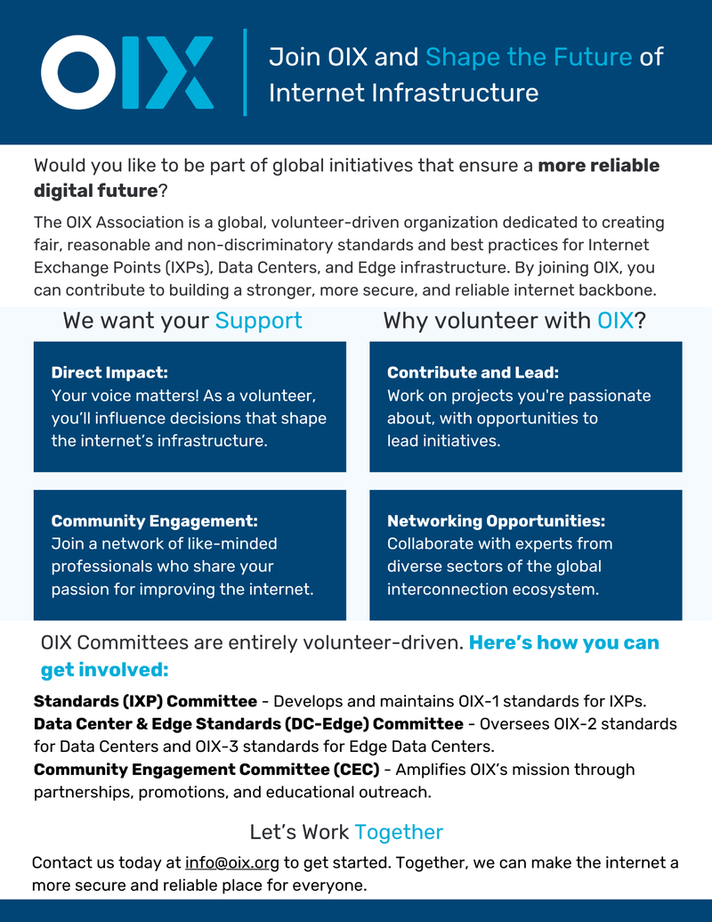 OIX Call for Volunteers!