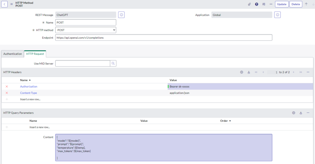 ServiceNow Virtual Agent と ChatGPT を連携してみた｜テクニカルブログ｜NTTインテグレーション株式会社
