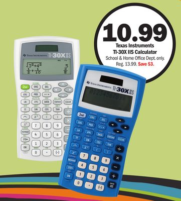 Texas Instruments TI-30X IIS Calculator | Weekly Ad