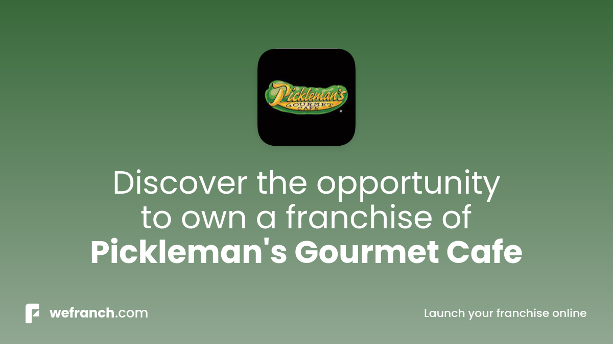 Pickleman's Gourmet Cafe Franchise - Wefranch