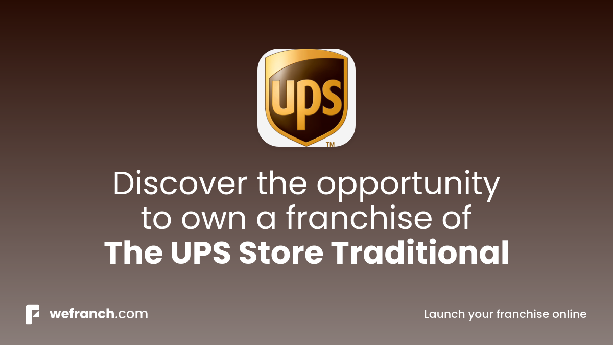The UPS Store Traditional Franchise - Wefranch