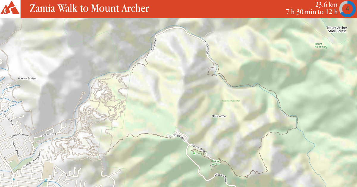 Zamia Walk to Mount Archer