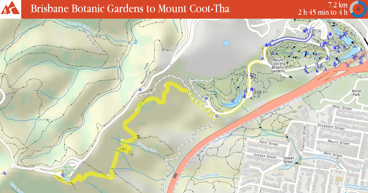Brisbane Botanic Gardens Mt Coot Tha Map | Fasci Garden