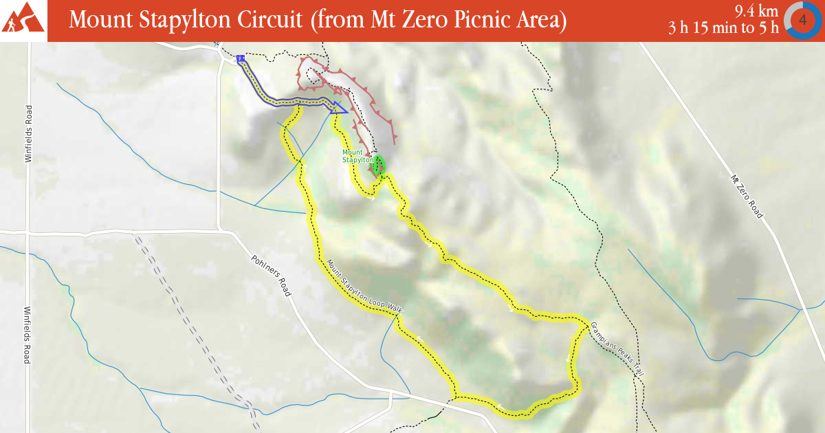 Mount Stapylton Circuit (from Mt Zero Picnic Area)