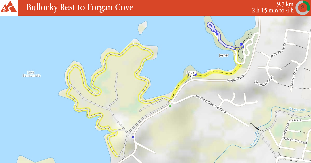 Bullocky Rest to Forgan Cove