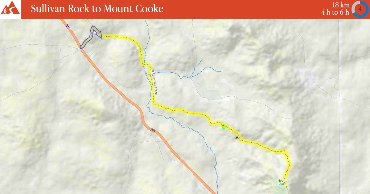 Sullivan Rock to Mount Cooke