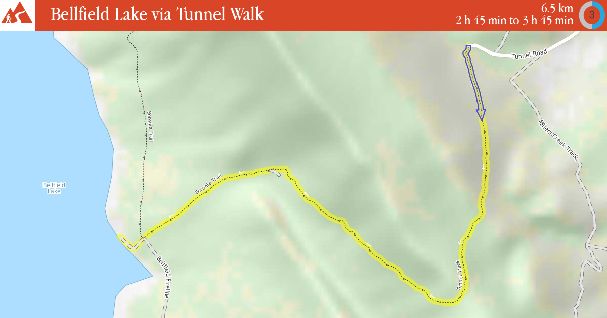Bellfield Lake via Tunnel Walk