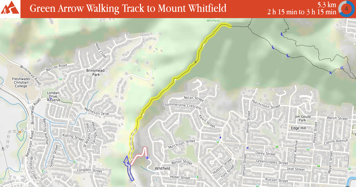 Green Arrow Walking Track to Mount Whitfield
