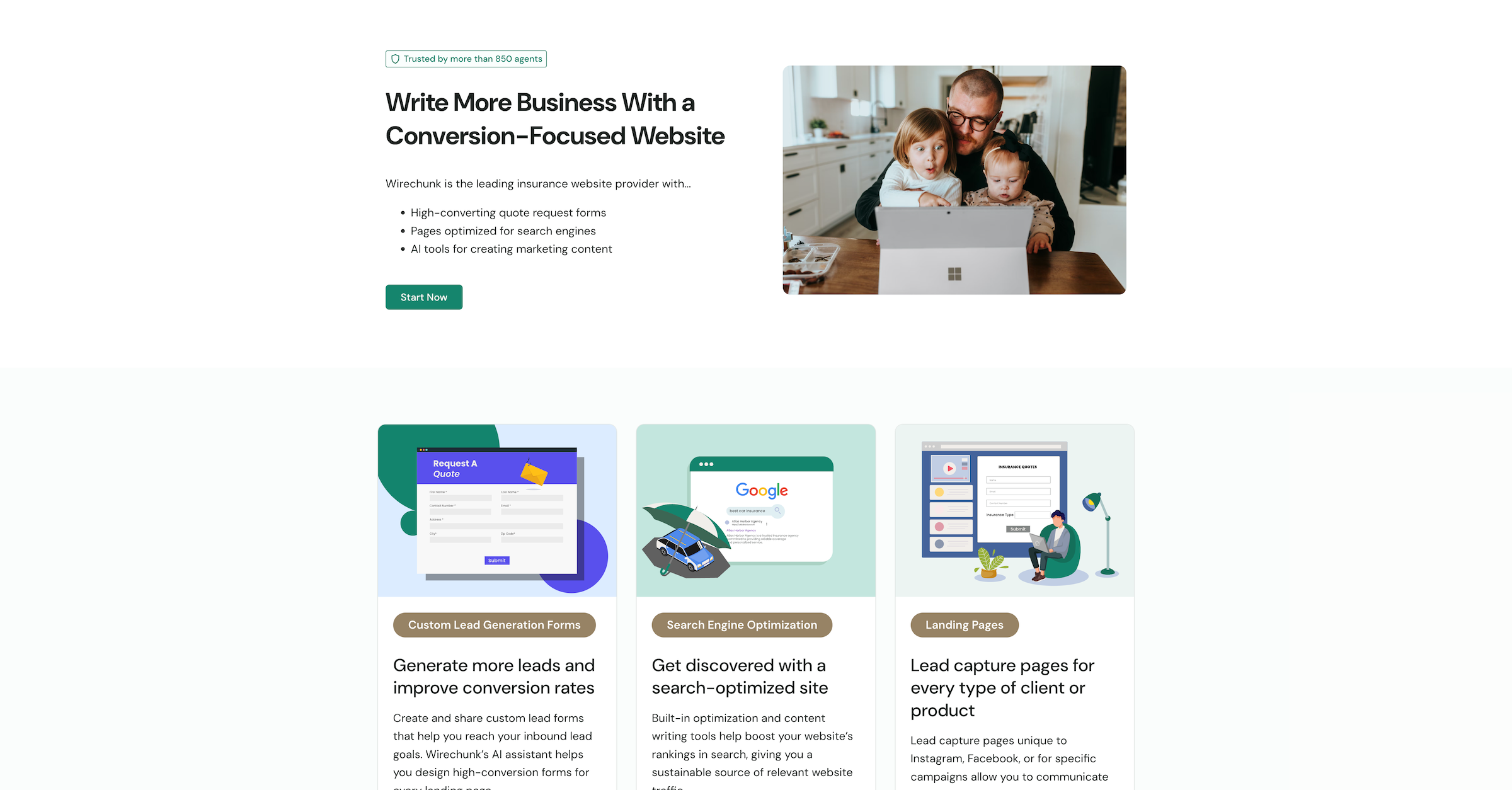 Wirechunk for Insurance Agencies