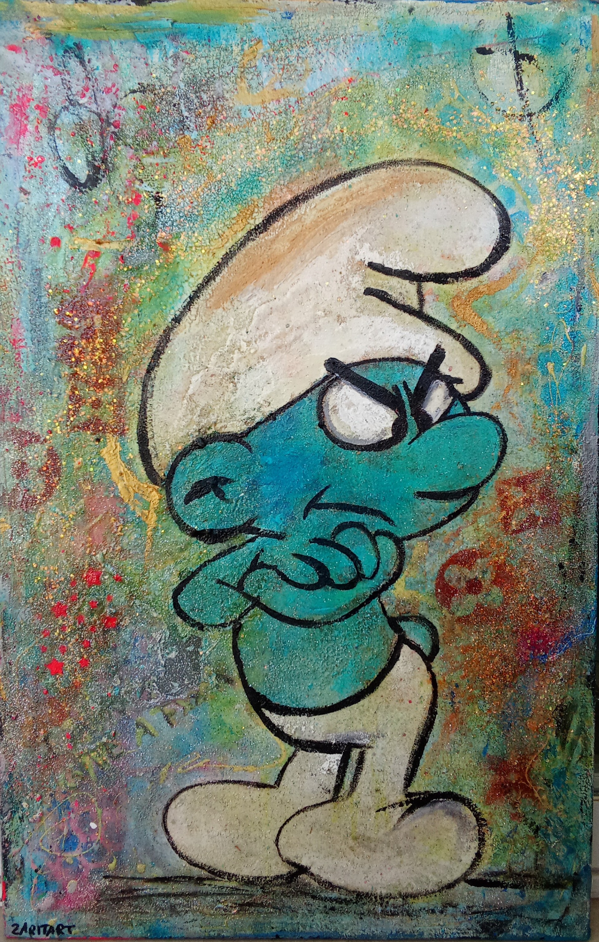 Wise Art | Grumpy Smurf